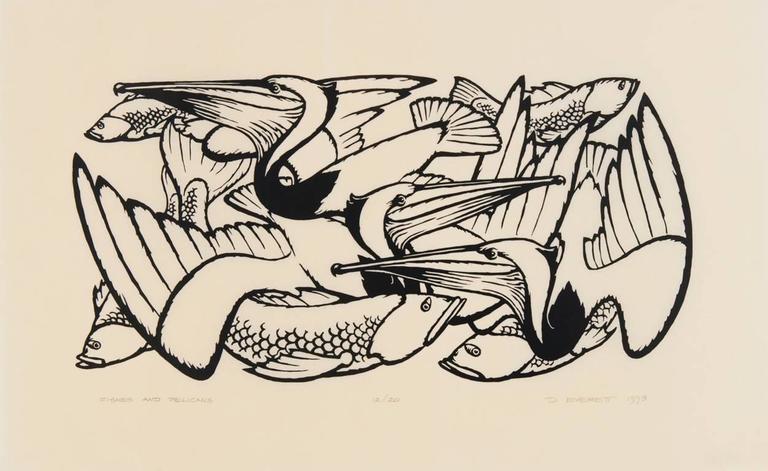 David Everett - Fishes and Pelicans For Sale at 1stDibs
