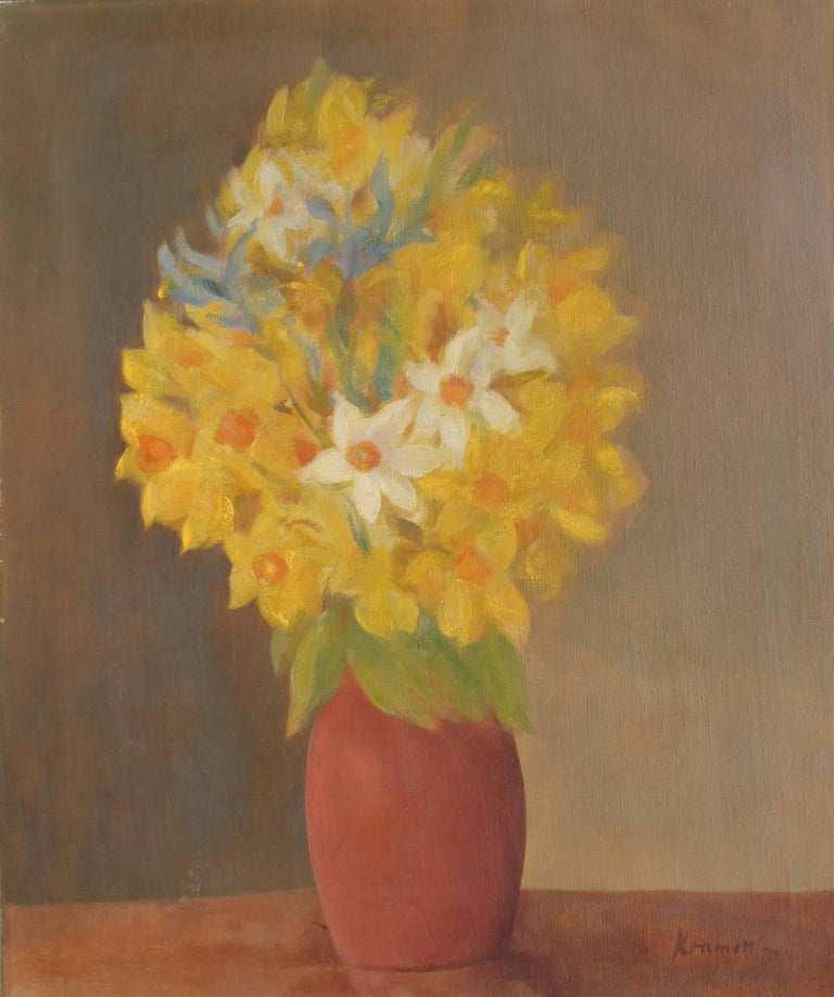 Jacob Kramer - Vase of Flowers at 1stDibs | jacob kramer artist