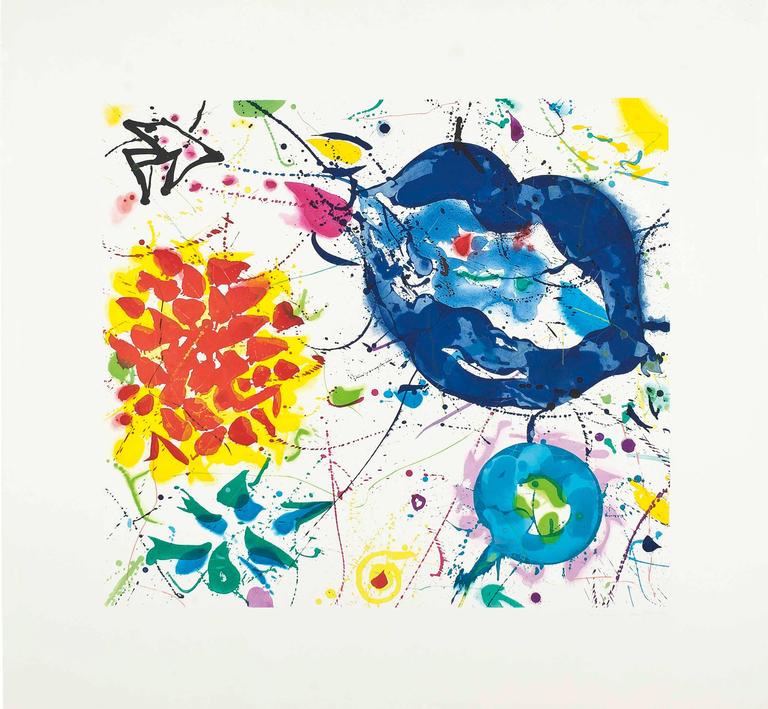 Sam Francis - Senza Titolo III, Print For Sale at 1stdibs