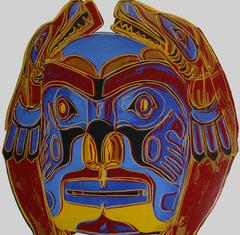 Andy Warhol - Northwest Coast Mask 380 by Andy Warhol For Sale at 1stDibs