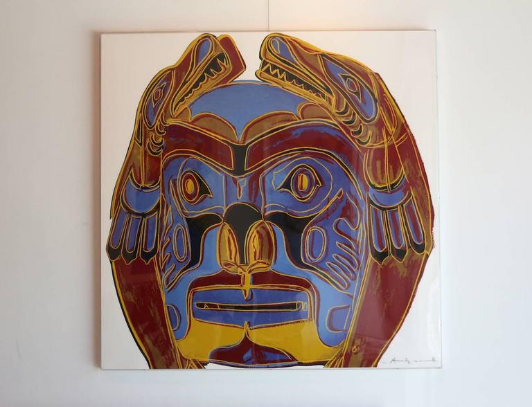 Andy Warhol - Northwest Coast Mask 380 by Andy Warhol For Sale at 1stDibs