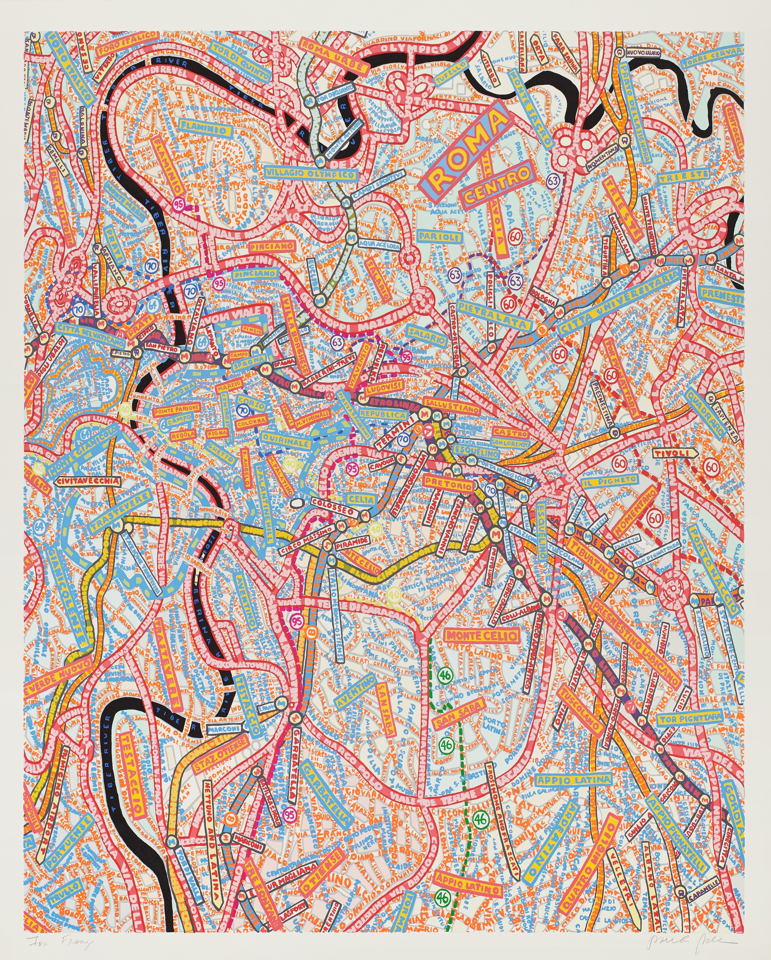 Paula Scher - "The Diva is Dismissed - Public Theater" Original Vintage ...