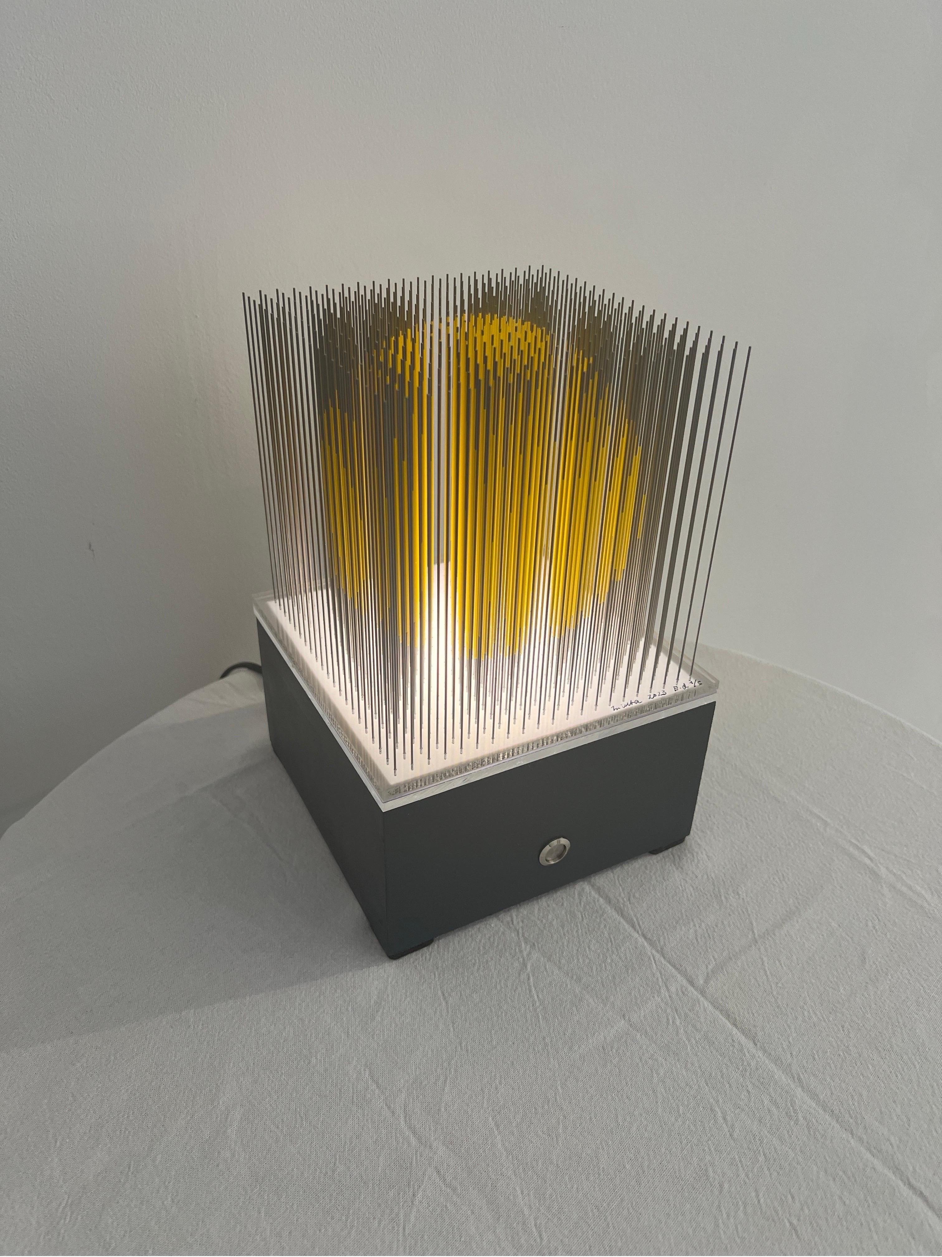 YOSHIYUKI MIURA - Gold yellow kinetic sphere For Sale at 1stDibs