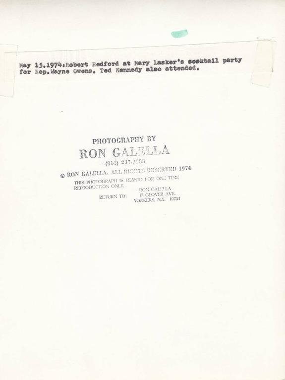 Ron Galella - Robert Redford, New York, 1974 at 1stDibs