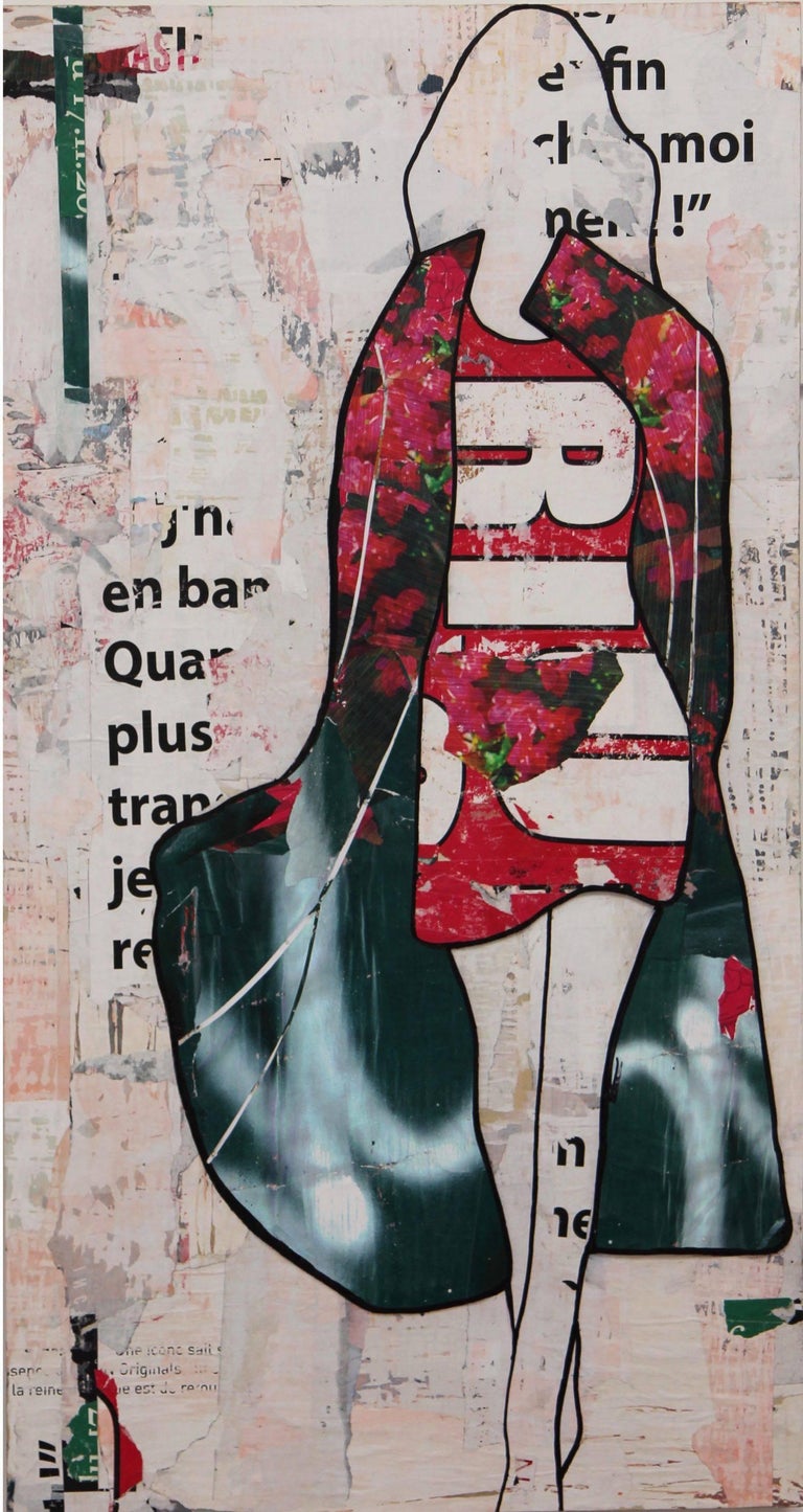 Jane Maxwell - Green Graffiti Coat at 1stDibs