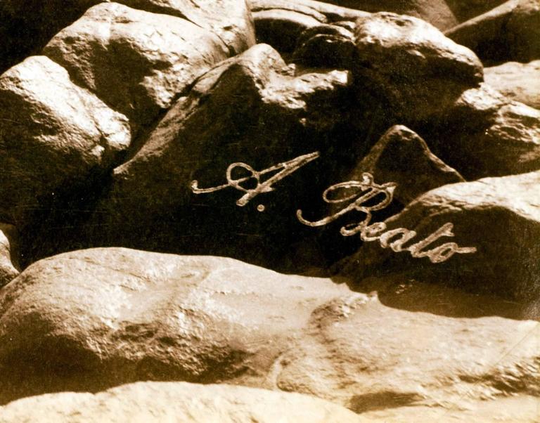 Antonio Beato - 5 Large Photos of Egyptian Temples and a river, Antonio ...