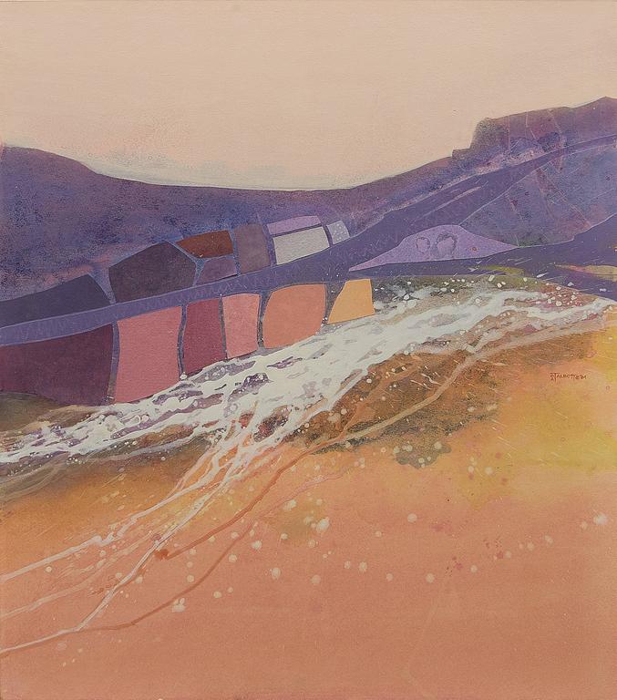 Dorothy A. Talbott - Abstract Colorado Landscape, 1980s American ...