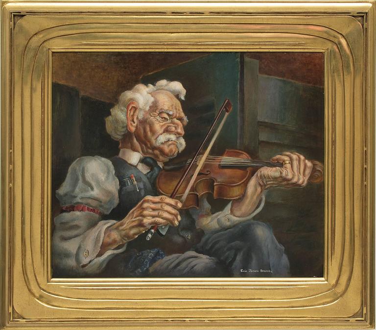 Eric Bransby - The Old Fiddler (Old Chris) For Sale at 1stdibs