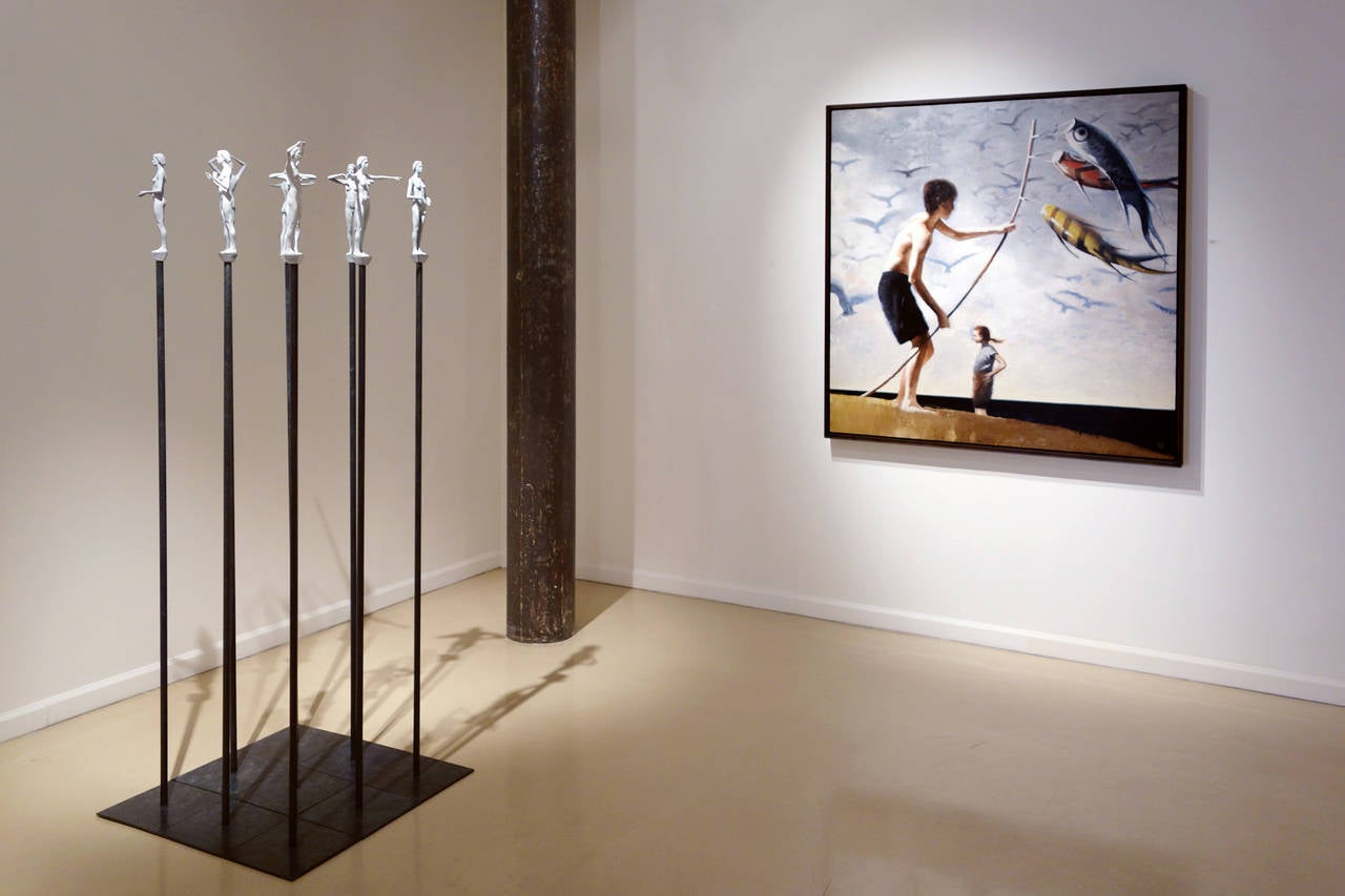 Gary Ruddell - Kite Flying #2 For Sale at 1stDibs