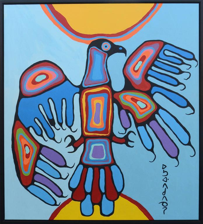 Norval Morrisseau - Thunderbird For Sale at 1stdibs