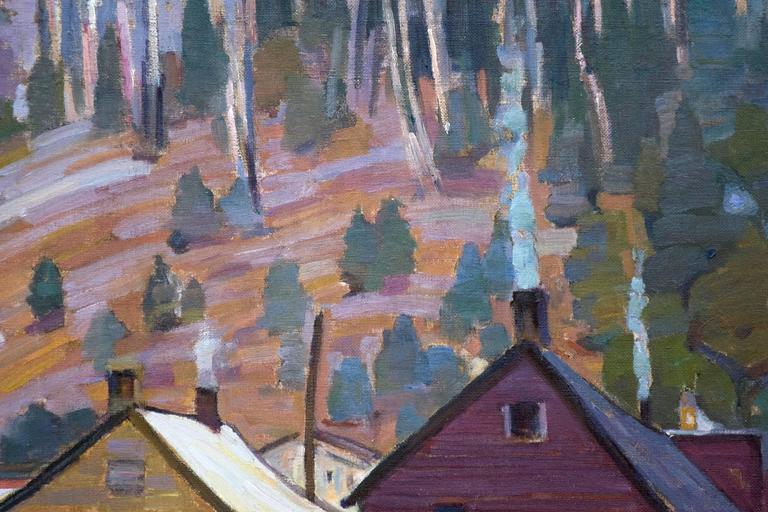 Peter Clapham Sheppard - Winter Town at 1stDibs