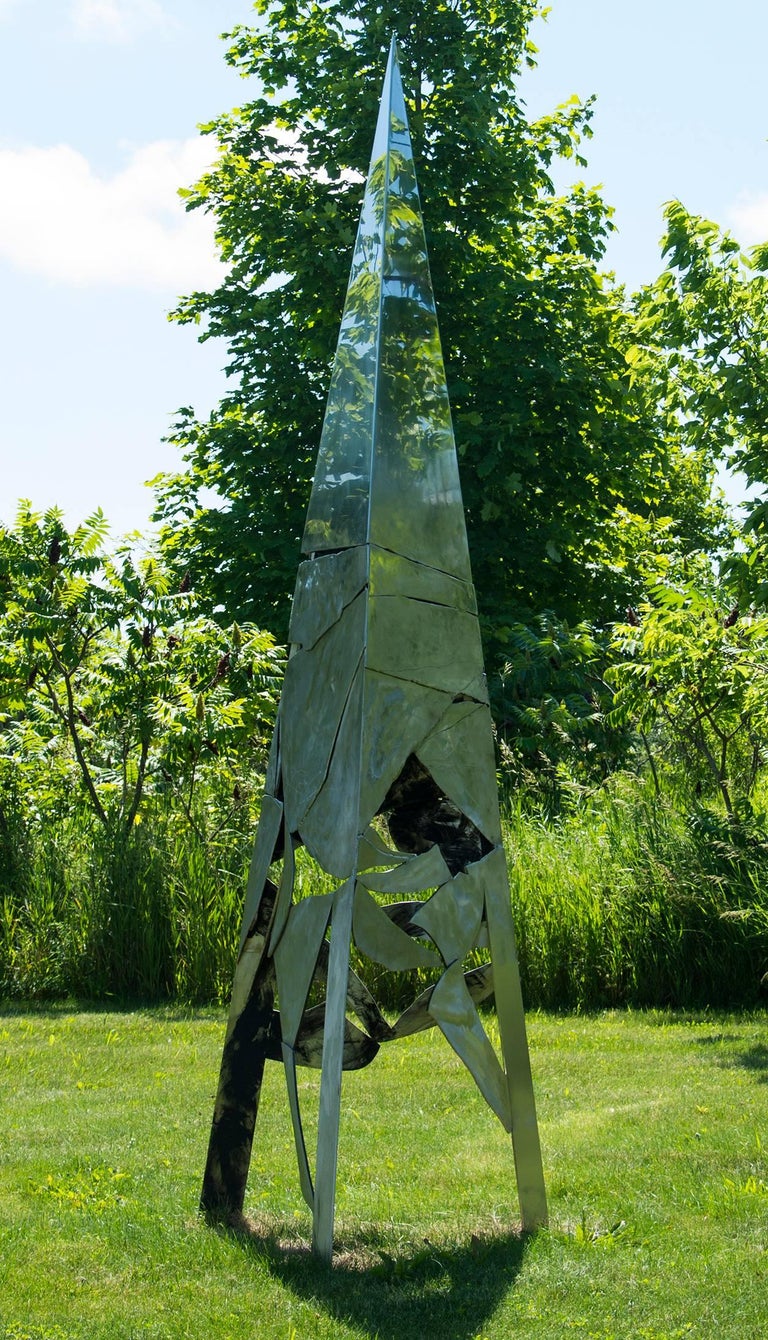 Wojtek Biczysko - Pyramid of Reflection - tall, outdoor, triangular ...