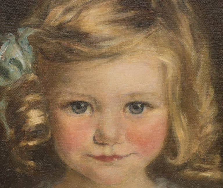 Robert Lancelot Owtram - Portrait of Cecily Margaret Turner aged 2 1/2 ...