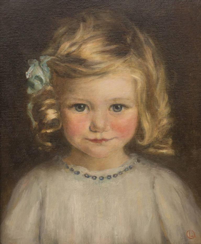 Robert Lancelot Owtram - Portrait of Cecily Margaret Turner aged 2 1/2 ...