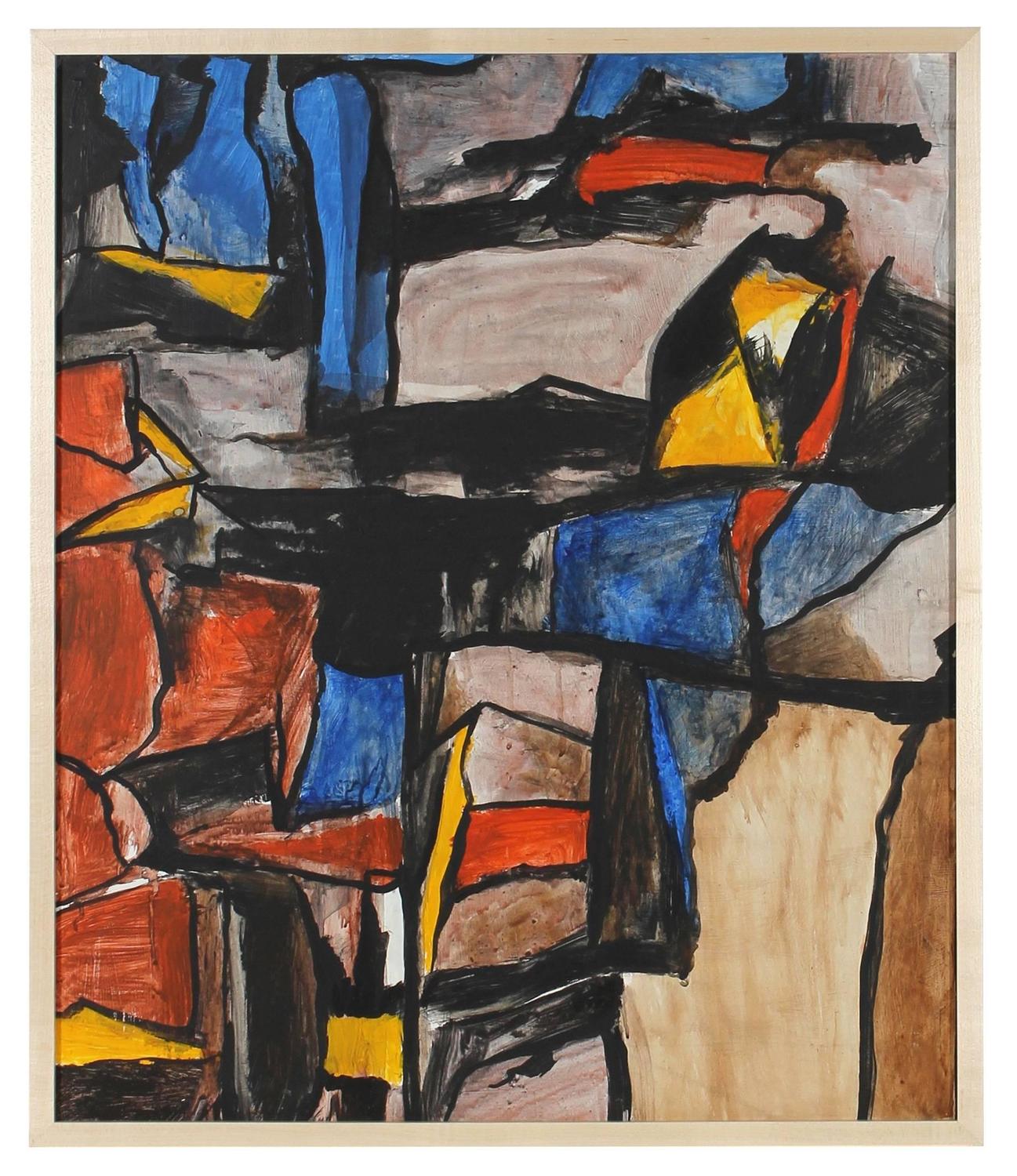 Gustav Friedmann - San Francisco 1940s-50s Abstract Expressionism For ...