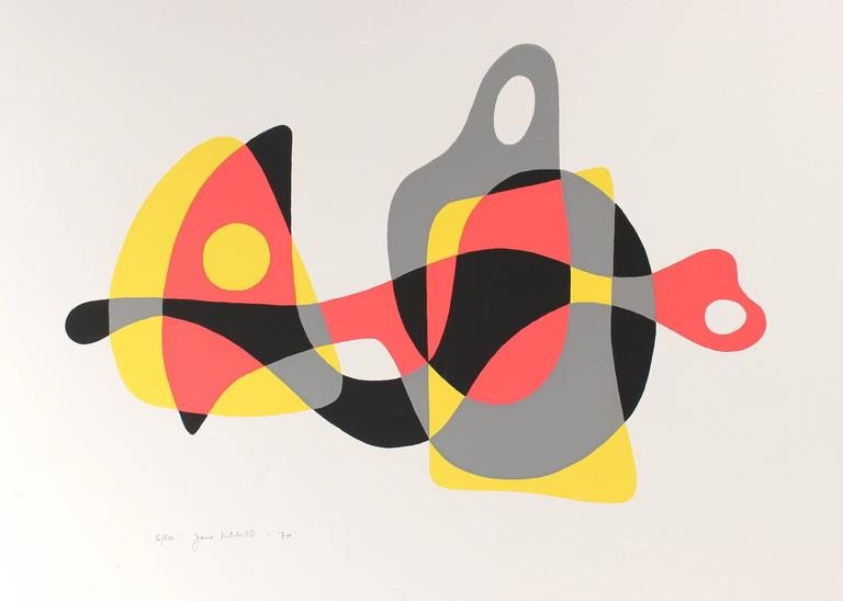 Jane Mitchell - Modernist Serigraph at 1stDibs