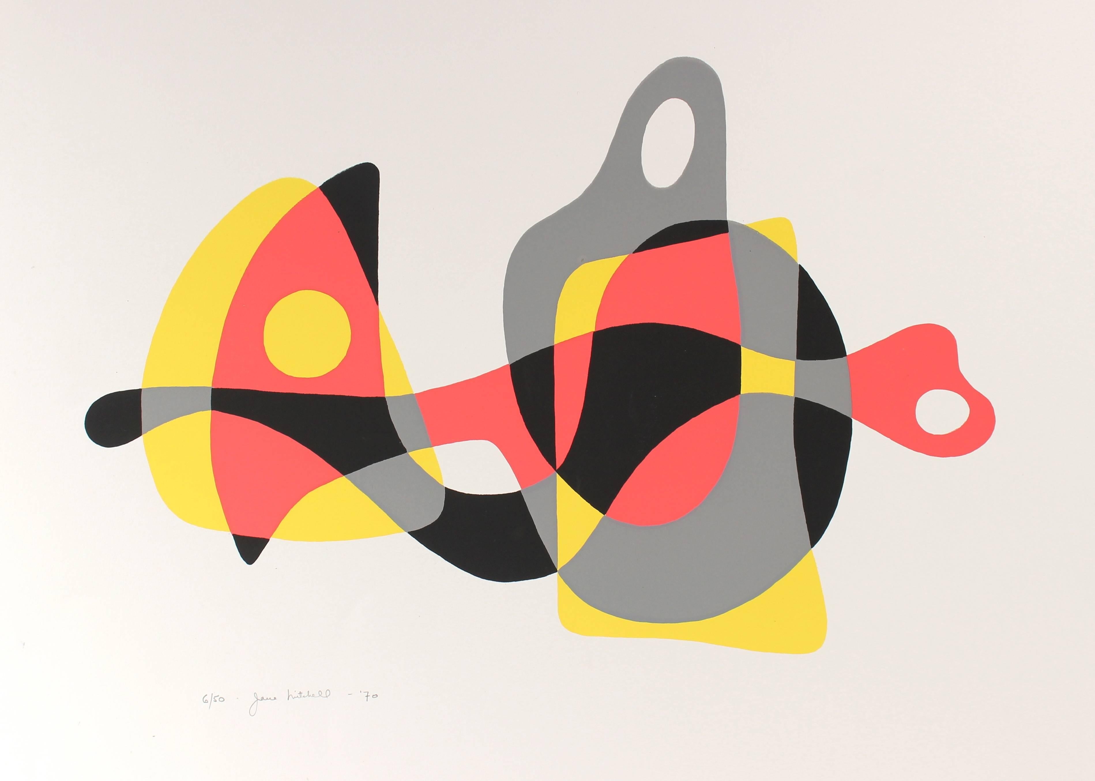 Jane Mitchell - Modernist Serigraph at 1stDibs