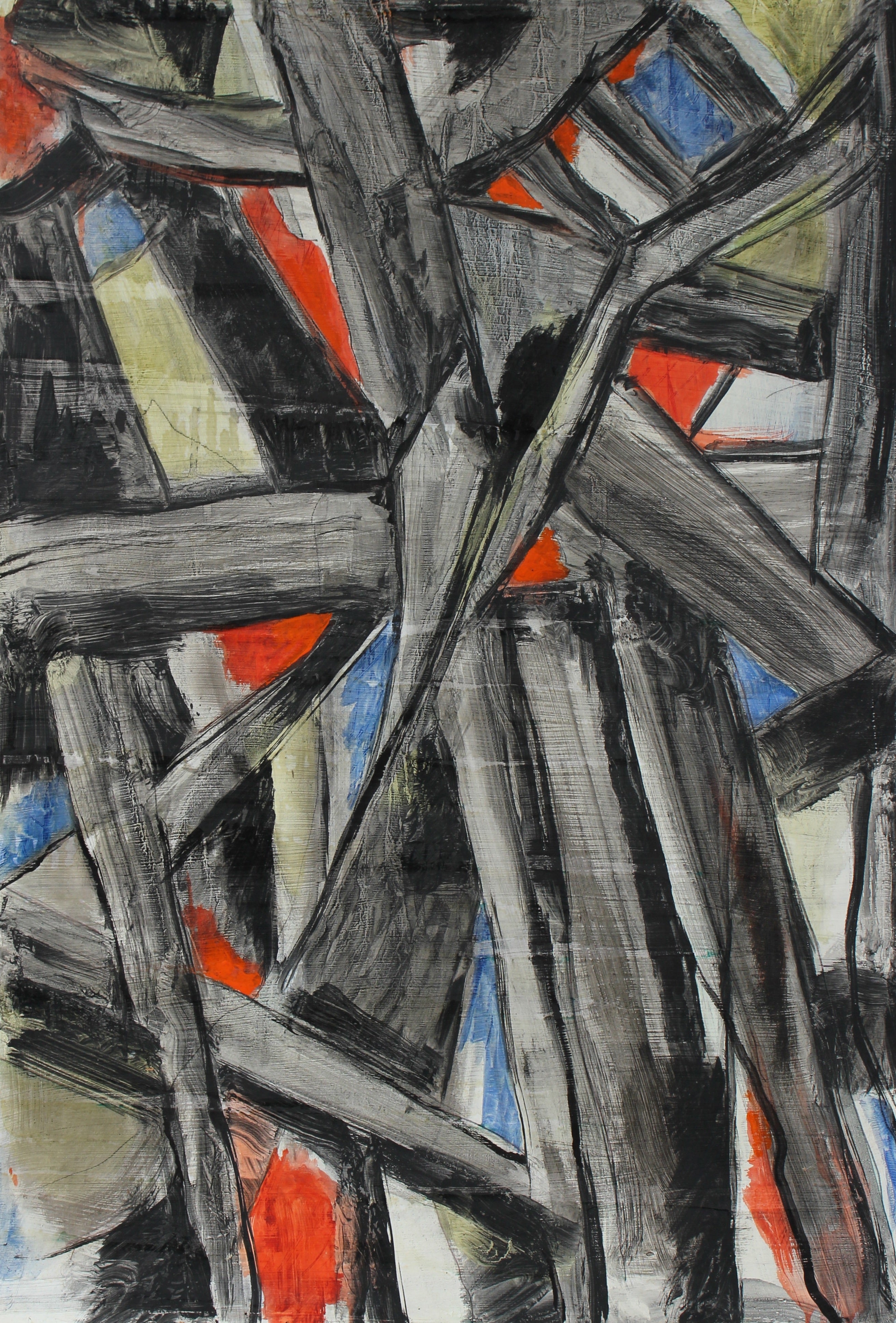 Gustav Friedmann - Abstract Expressionist Landscape Painting, Circa ...