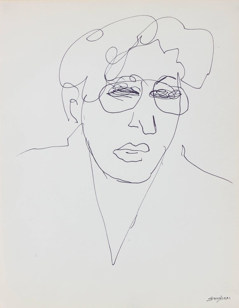 Pasquale Patrick Stigliani - Modernist Line Drawing Portrait with ...
