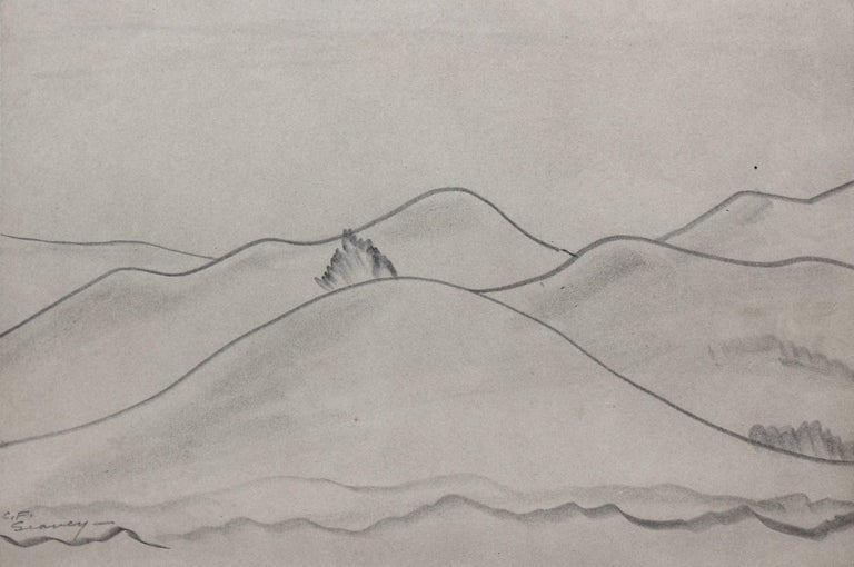 Hill Landscape Drawing
