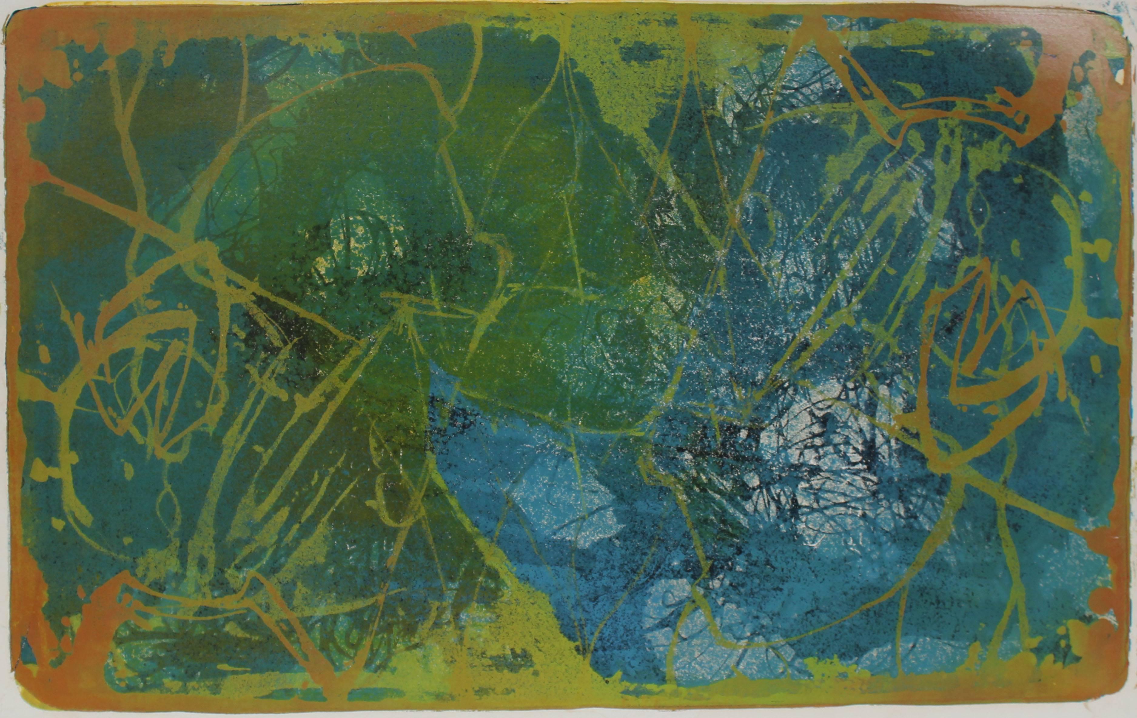 Barbara Lewis - Monochromatic Abstract, Lithograph on Paper, 1971 For ...