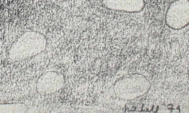 Jane Mitchell - Monochromatic Abstract in Graphite, 1979 For Sale at ...