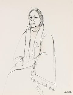 Hugh Wiley - The Boxer, Ink on Paper, 1958 For Sale at 1stDibs