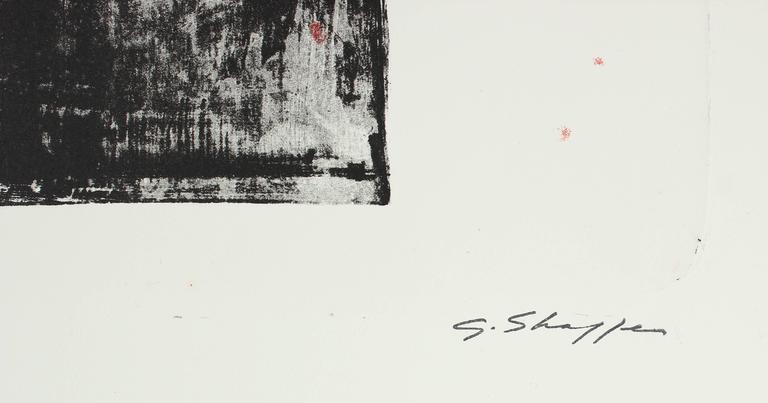 Gary Lee Shaffer - Abstract Expressionist Stone Lithograph, 1965 For ...