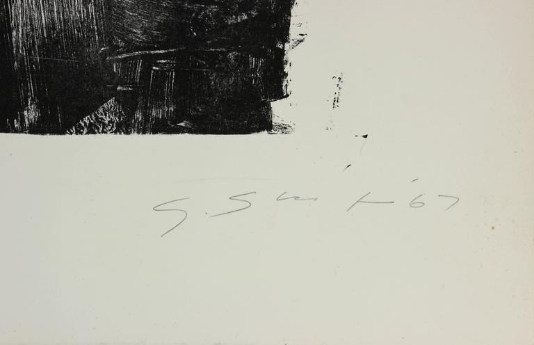 Gary Lee Shaffer - Large Abstract Expressionist Collograph Print, 1967 ...