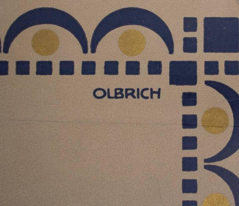 Joseph Maria Olbrich - Original Stone Lithograph Art Exhibition Poster ...