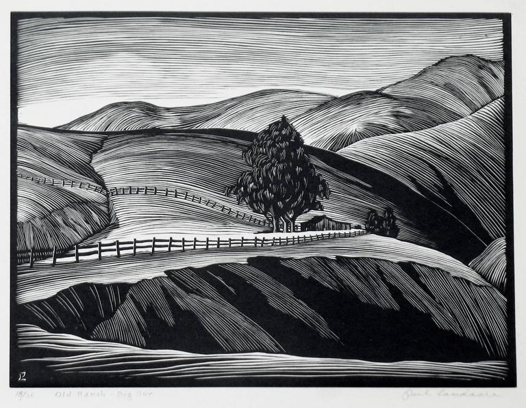 Paul Landacre - Old Ranch - Big Sur For Sale at 1stDibs