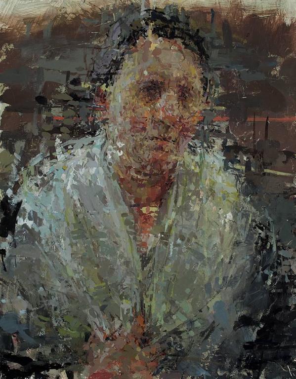 Ann Gale - Self-Portrait with Collar For Sale at 1stDibs