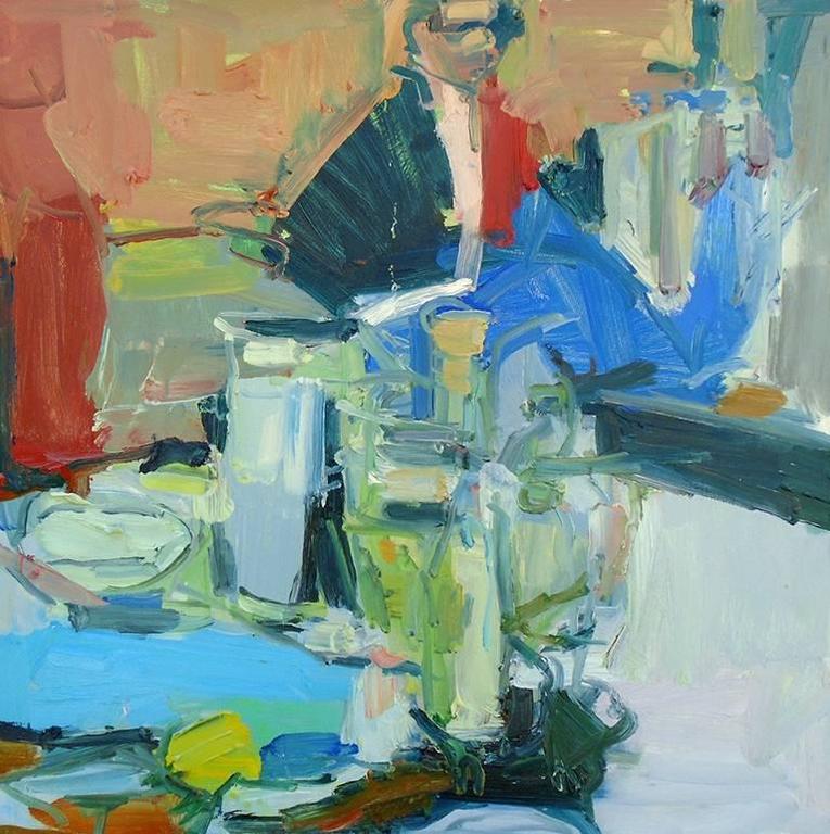 Jennifer Pochinski - Jill and her Dogs, Painting at 1stdibs