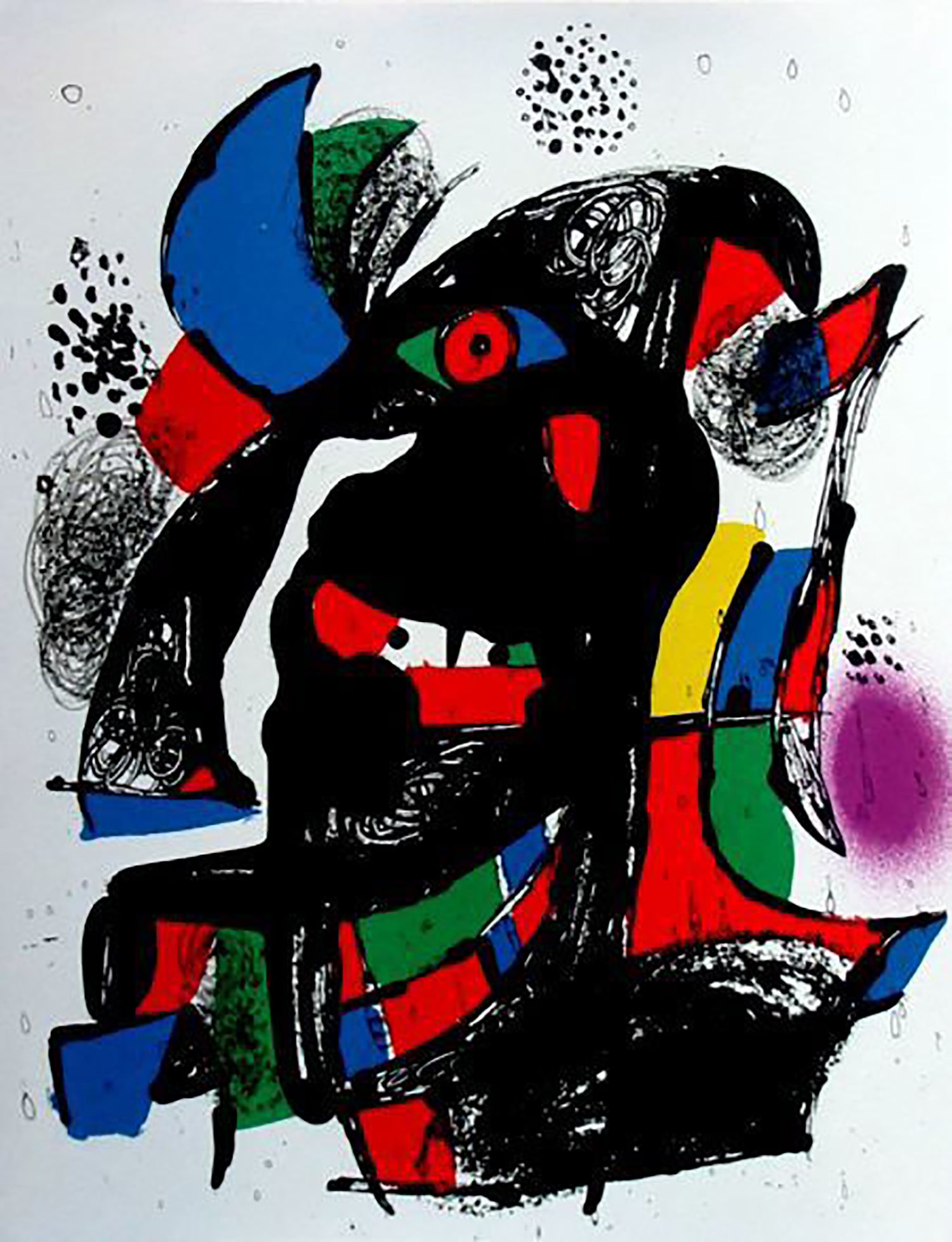 Joan Miró - Cahiers d'Art I: Surrealist Composition I - Lithograph by J ...