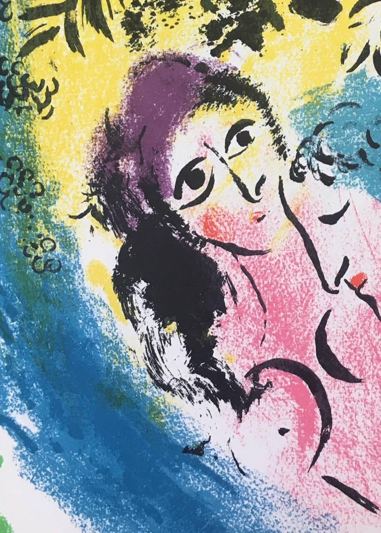 Marc Chagall Lovers With Red Sun At 1stdibs Lovers Of The Red Sun