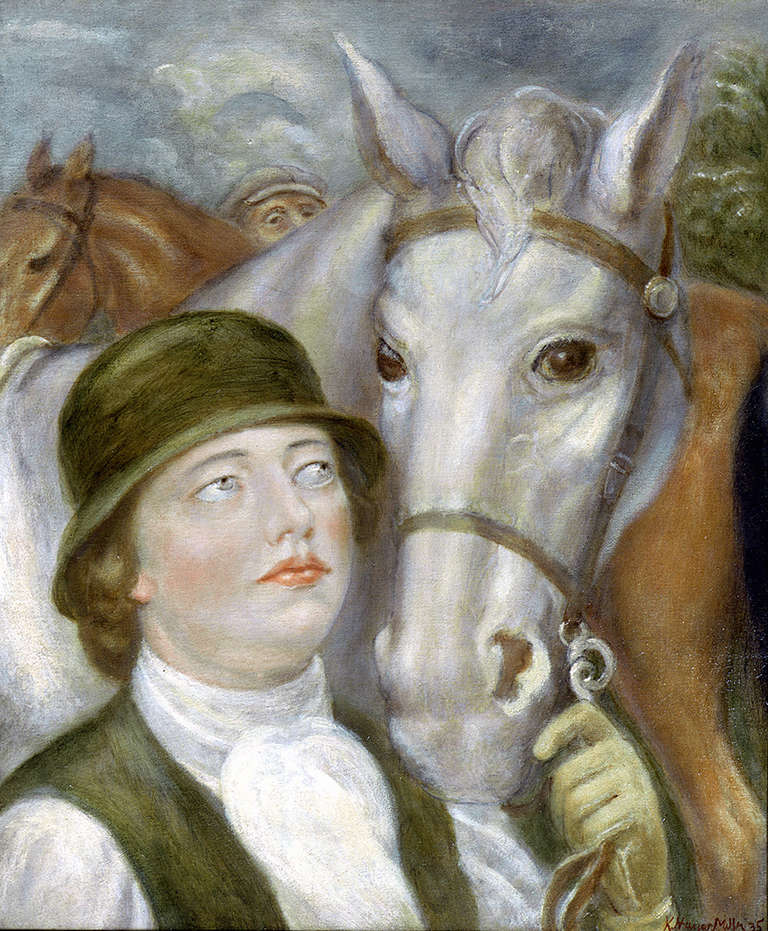Kenneth Hayes Miller - The Horse Show For Sale at 1stDibs