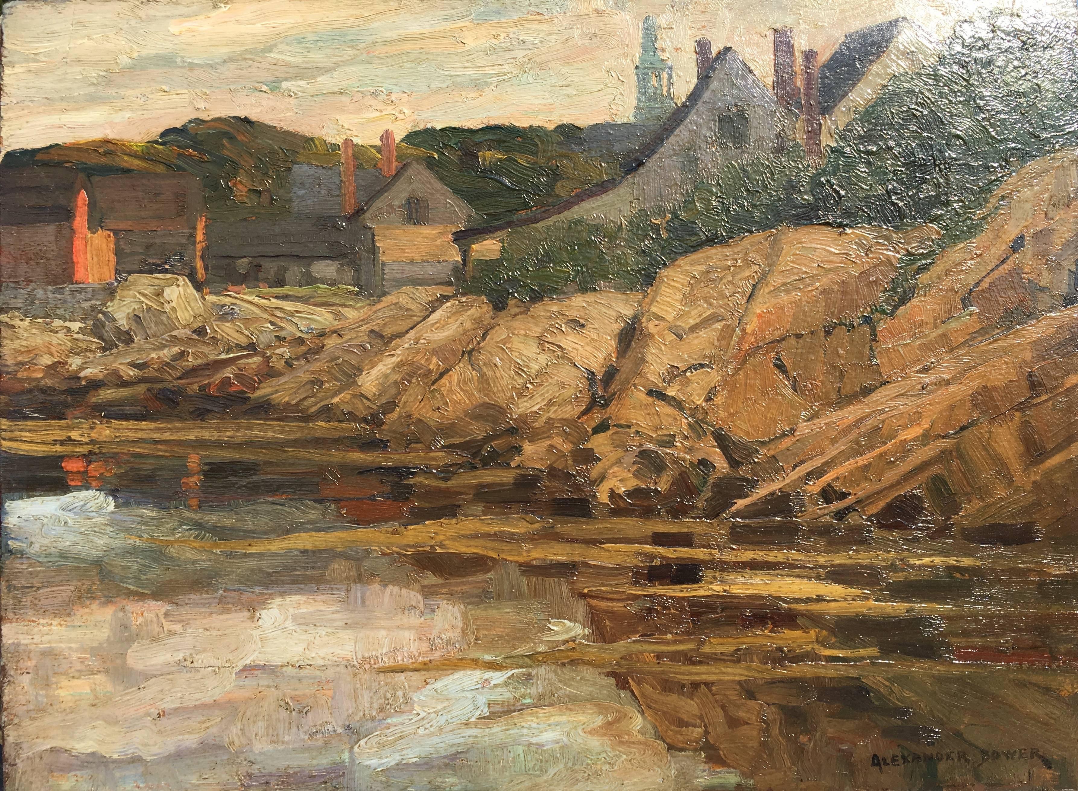 Alexander Bower - The Church Tower, Rockport" For Sale at 1stDibs