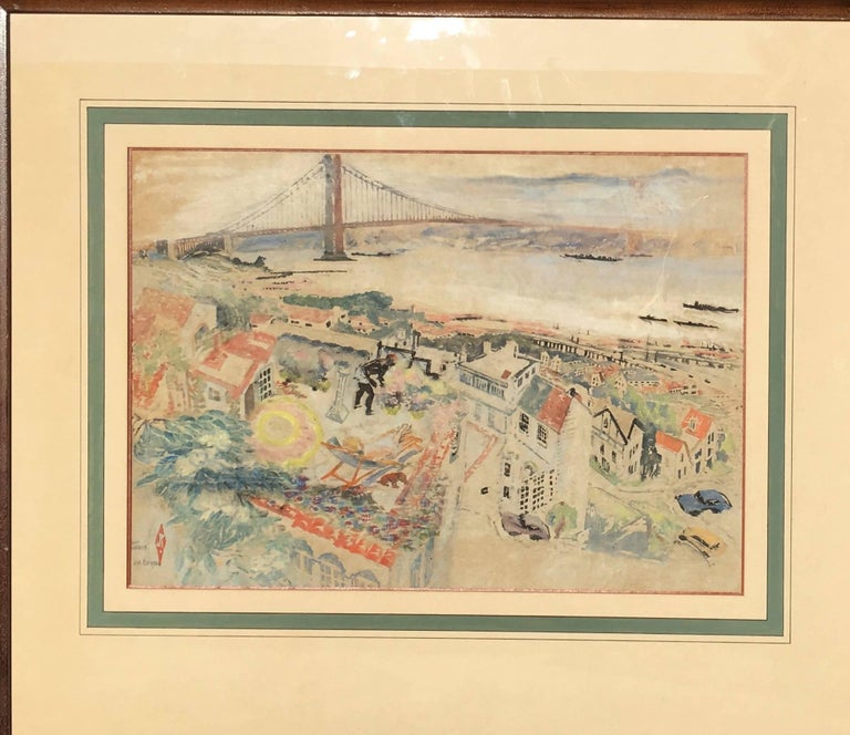 Joseph Raphael - View of San Francisco Bay For Sale at 1stDibs