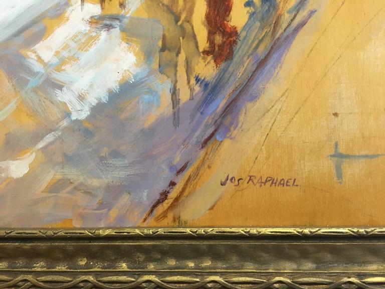 Joseph Raphael - Parisian Street Scene For Sale at 1stDibs