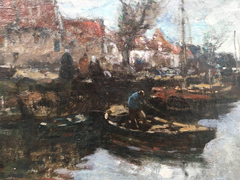 William Ritschel - Boats in the Harbor For Sale at 1stDibs