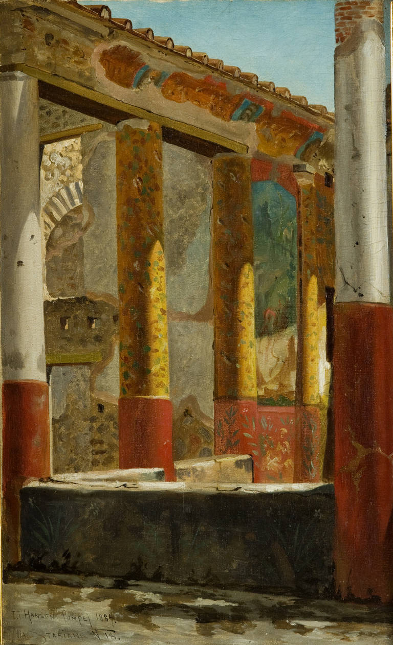Josef Theodor Hansen - Study from Pompei at 1stDibs