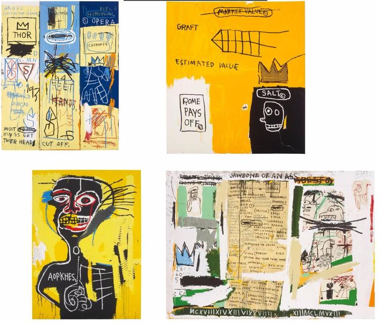 Jean-Michel Basquiat - Basquiat Estate Prints Set of Four For Sale at ...