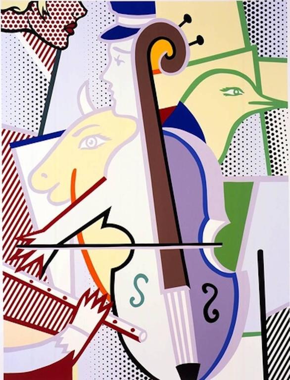 Roy Lichtenstein - Cubist Cello For Sale at 1stDibs
