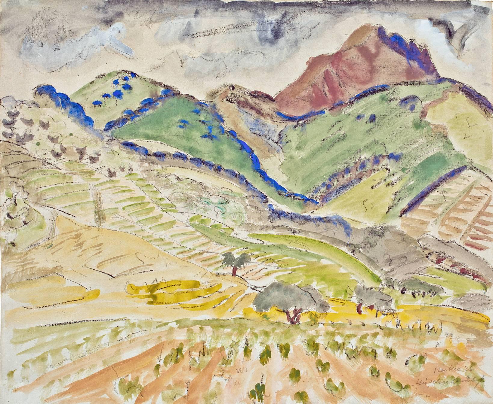Erich Heckel - Landscape South of France , by German Experssionist ...