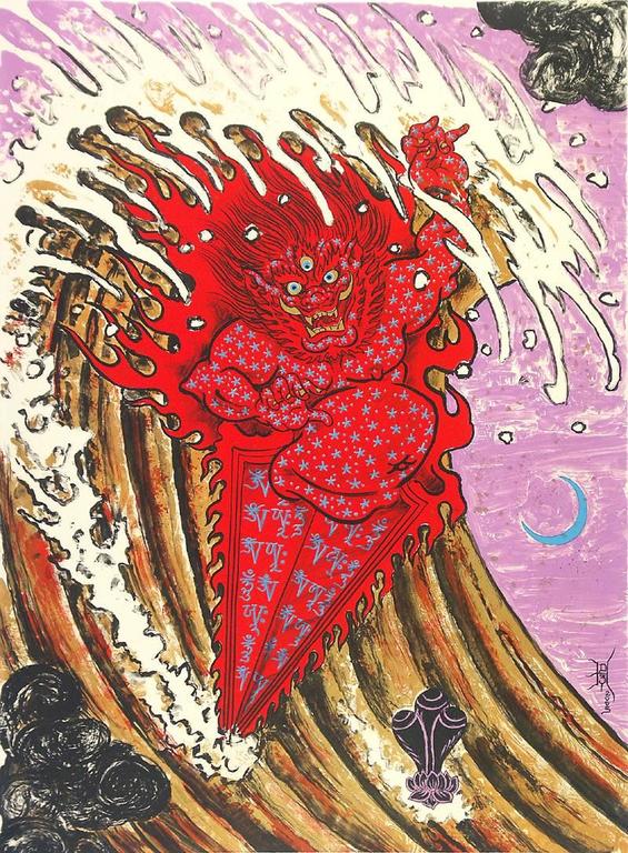 Don Ed Hardy - Wave Warrior, Print For Sale at 1stdibs