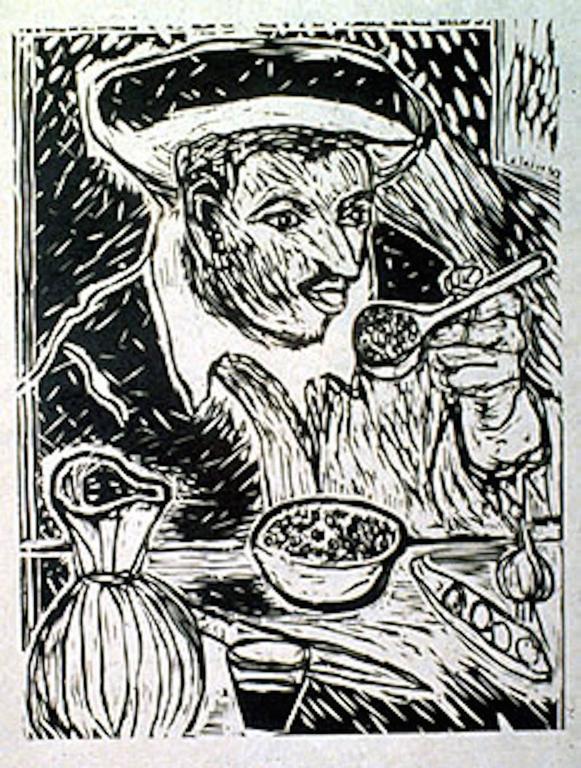 Italo Scanga - The Bean Eater For Sale at 1stdibs