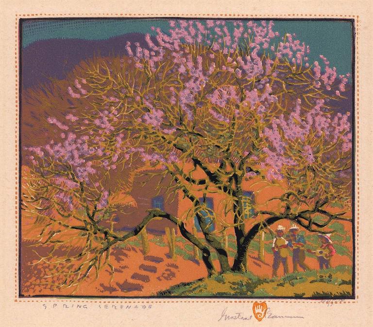 Gustave Baumann - Spring Serenade at 1stDibs | baumann spring, gustave ...