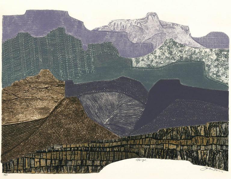 John Ross - Gorge, Print For Sale at 1stdibs