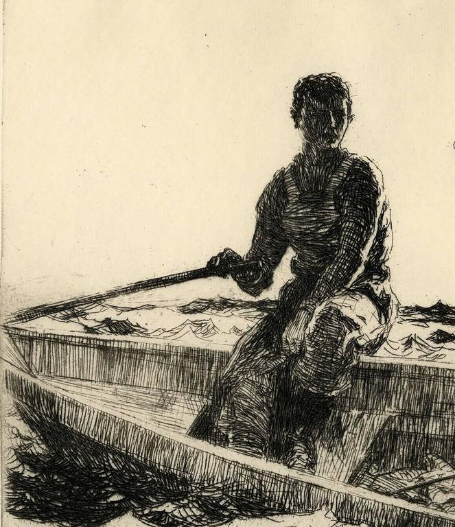 Frank Benson - Dory Fisherman. at 1stDibs