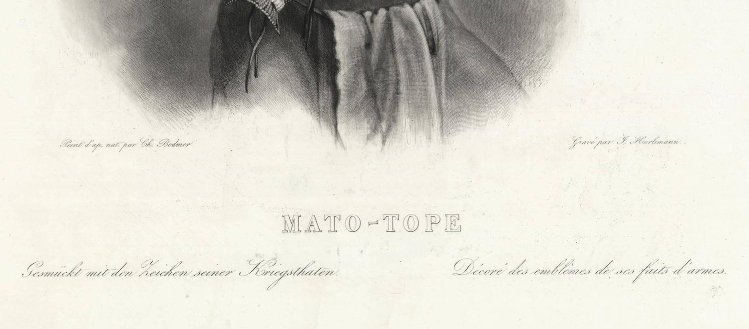 Karl Bodmer - Mato-Tope, Tab 14. For Sale at 1stdibs